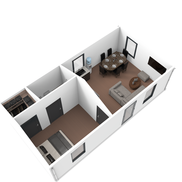 BOSS 500 Sqft ADU | Modern Steel Backyard Accessory Dwelling Unit