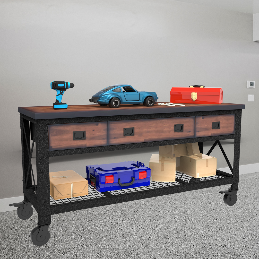 Duramax Wood Top Workbench 72 in. x 24 in. for Home, Garage, Workshop ...