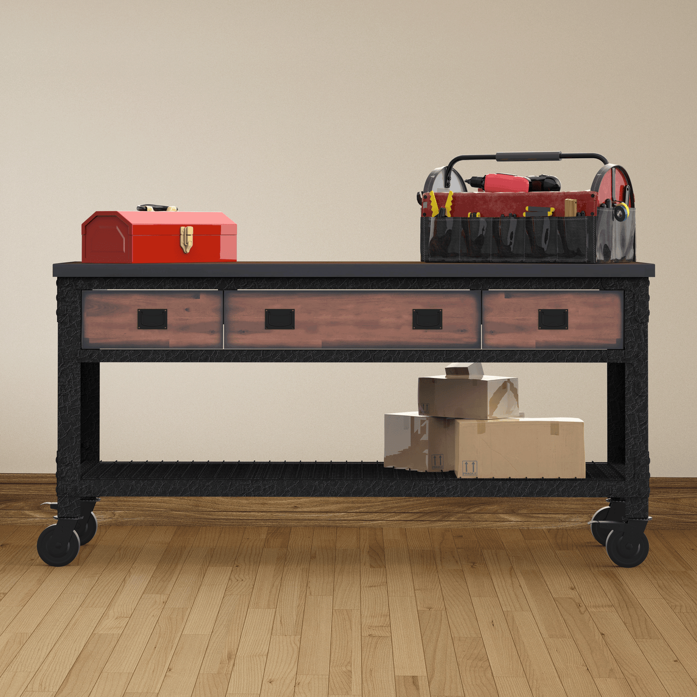 Duramax Wood Top Workbench 72 in. x 24 in. for Home, Garage, Workshop ...