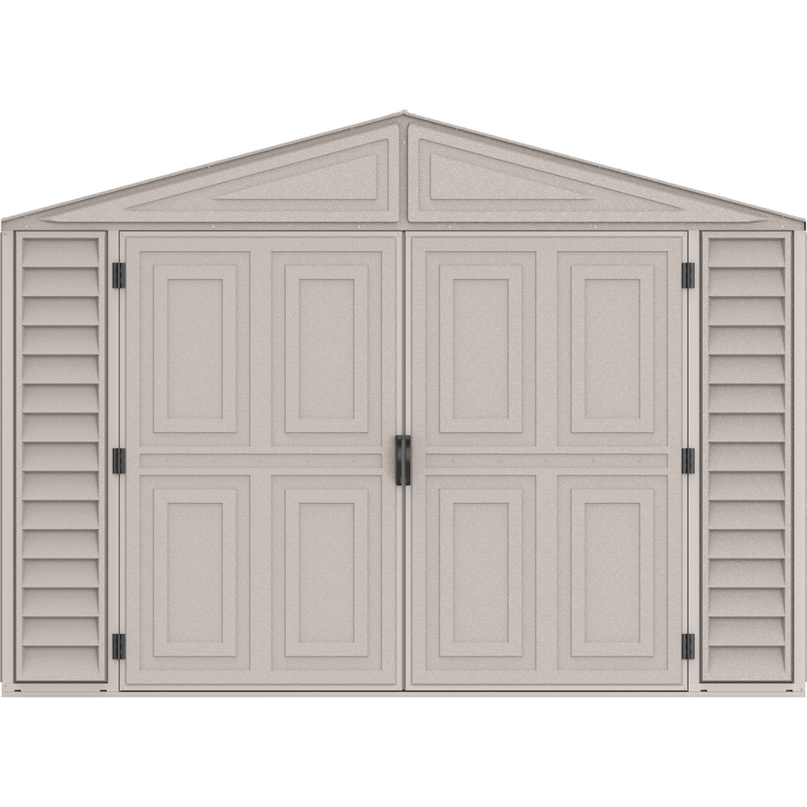 Duramax 10.5ft x 15.5ft Vinyl Garage with Foundation Kit and Windows 1