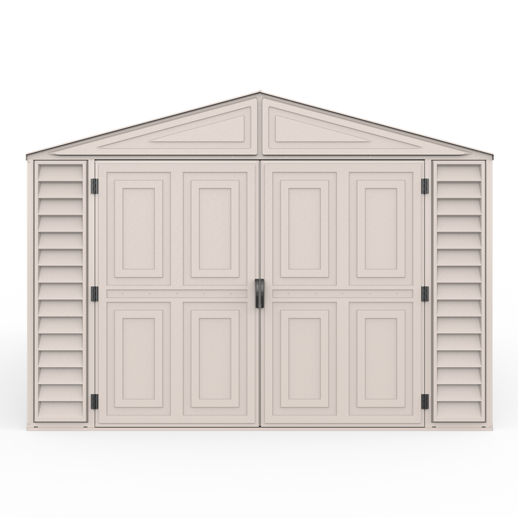 DuraMax 10.5ft x 23ft Vinyl Garage with Foundation Kit and windows 153