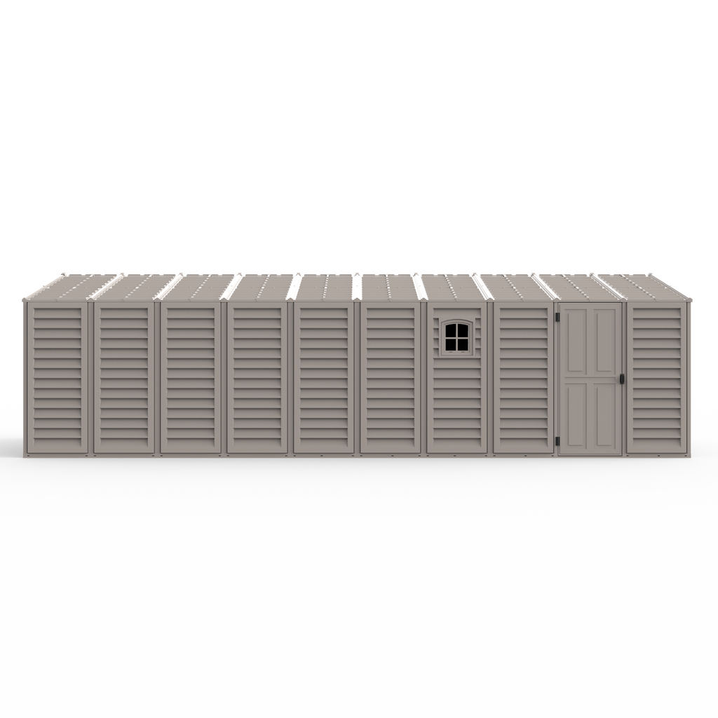 DuraMax 10.5ft x 26.5ft Vinyl Garage with Foundation Kit and Windows ...