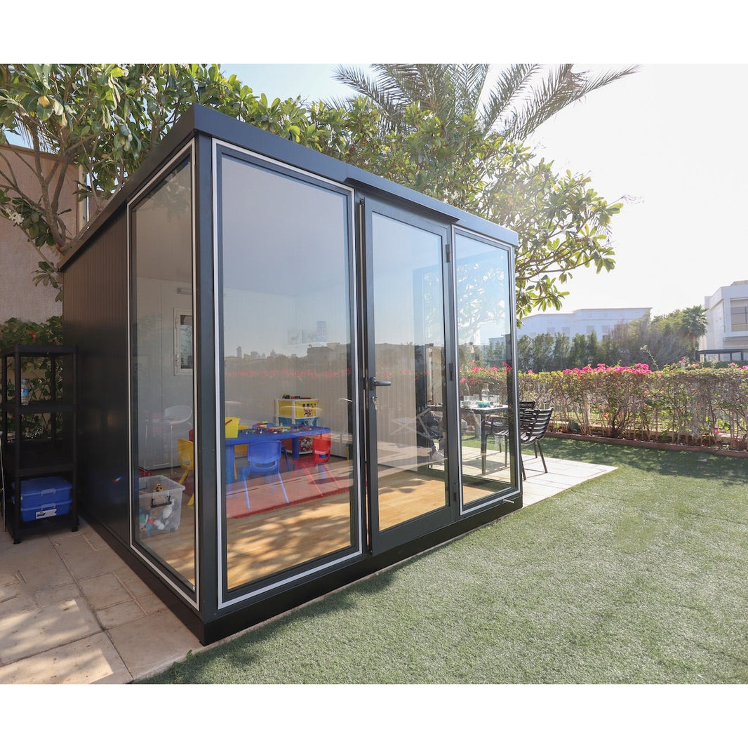 Duramax 10x10 Garden Glass Room, Outdoor Office, Shelter, Playroom and
