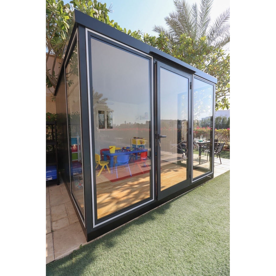 Duramax 10x10 Garden Glass Room, Outdoor Office, Shelter, Playroom and ...