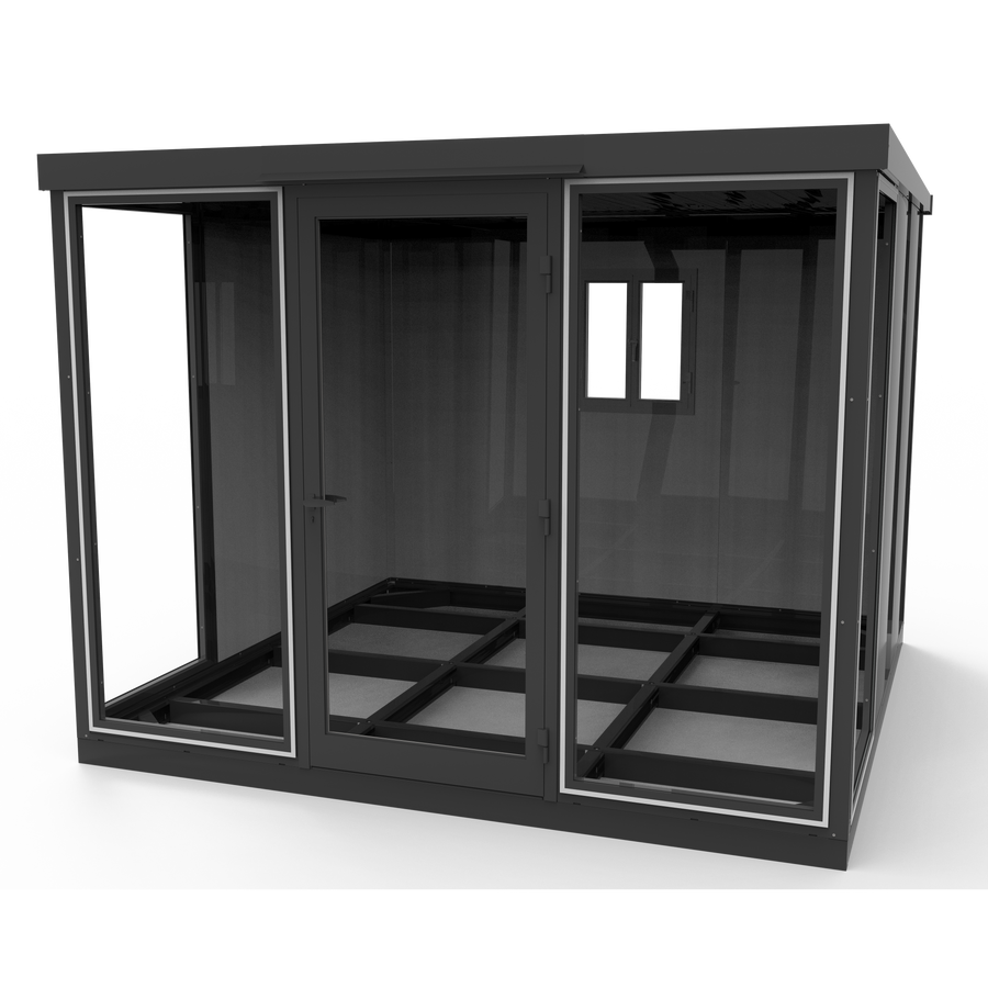 Duramax 10x10 Garden Glass Room, Outdoor Office, Shelter, Playroom and ...