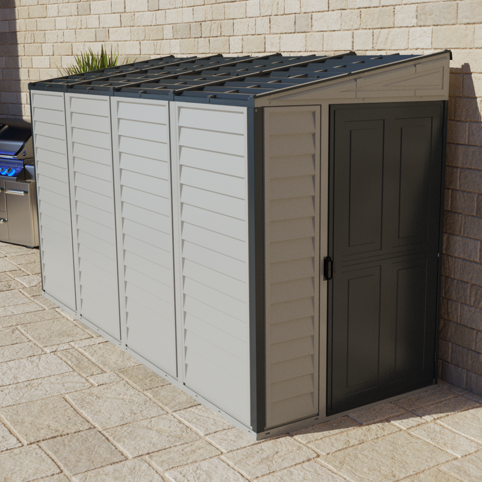 Duramax 4ft x 10ft Sidemate Plus Vinyl Resin Outdoor Storage Shed ...