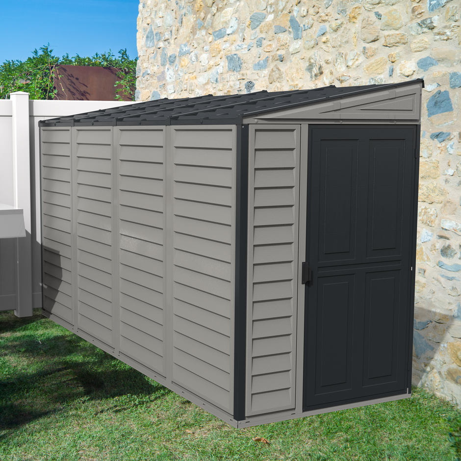 Duramax 4ft x 10ft Sidemate Plus Vinyl Resin Outdoor Storage Shed ...