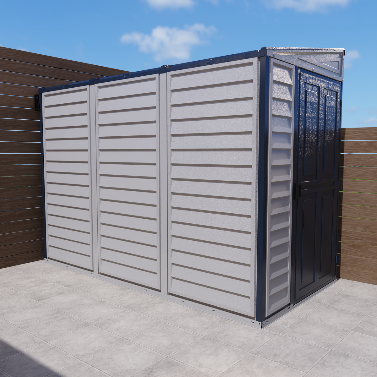 Duramax 4ft x 8ft Sidemate PLUS Vinyl Resin Outdoor Storage Shed ...