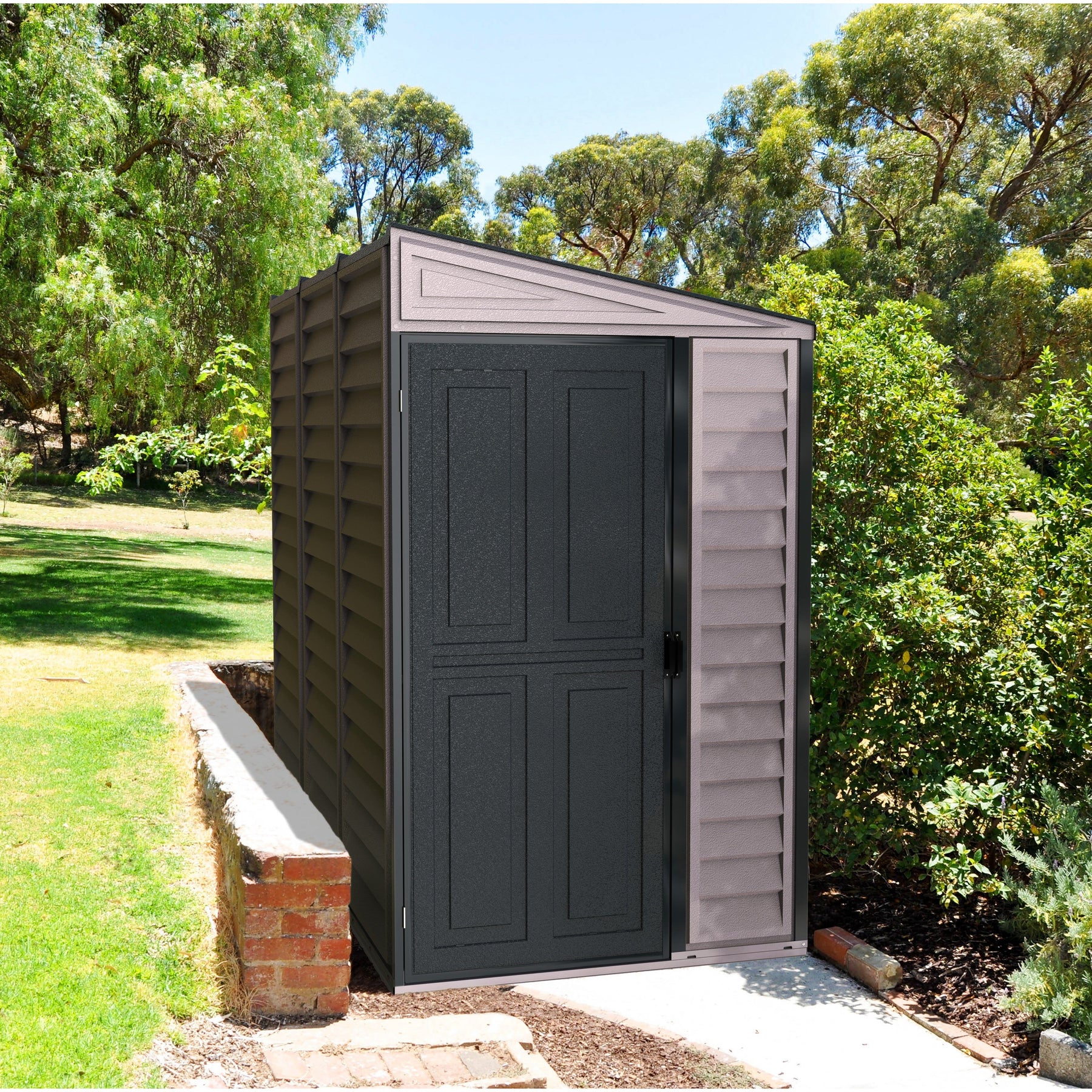 Duramax 4ft x 8ft Sidemate PLUS Vinyl Resin Outdoor Storage Shed With ...