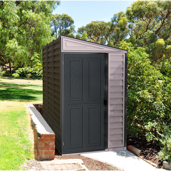 Duramax 4ft x 8ft Sidemate PLUS Vinyl Resin Outdoor Storage Shed With ...