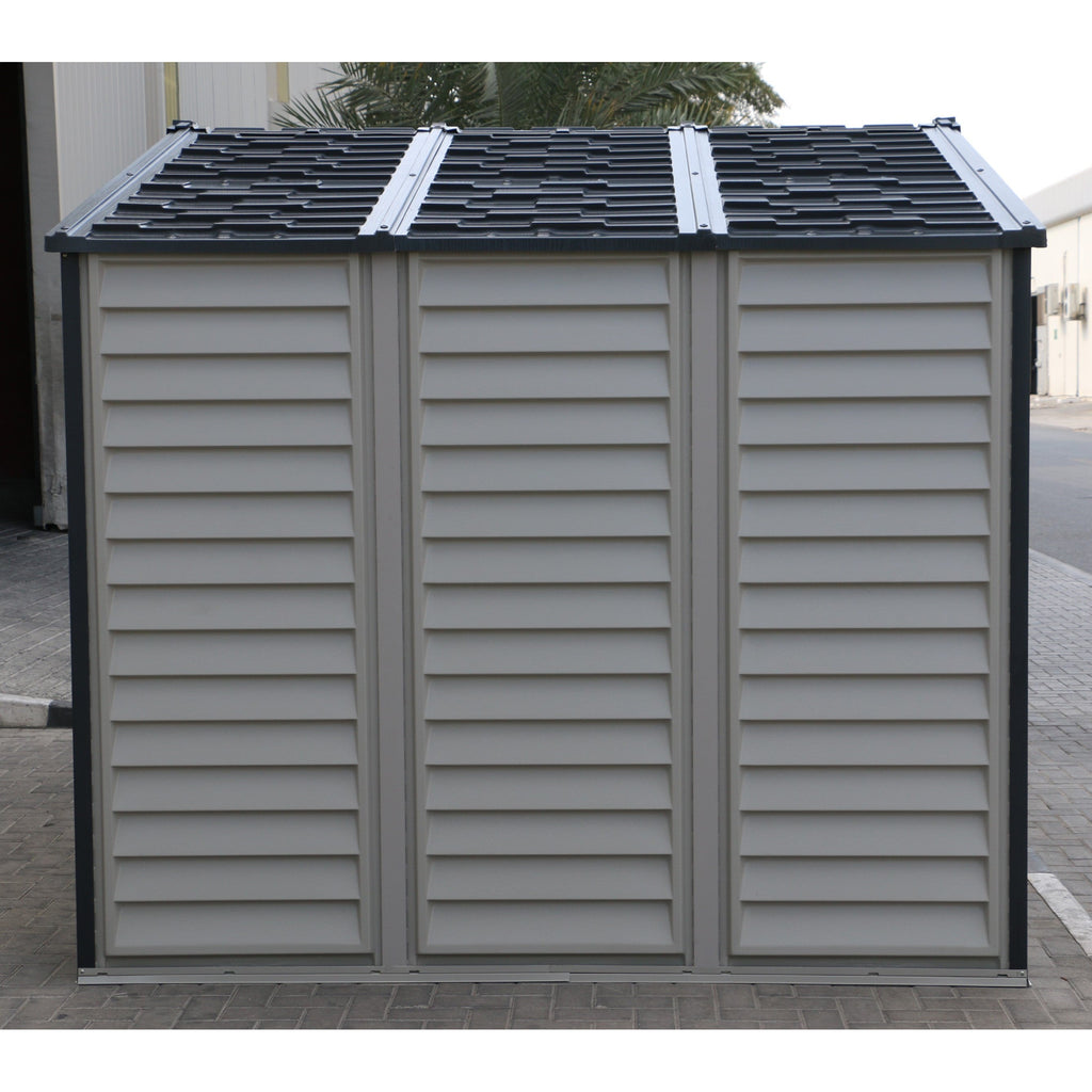 Duramax Woodside Plus 10.5x8 Vinyl Resin Outdoor Storage Shed With Fou ...