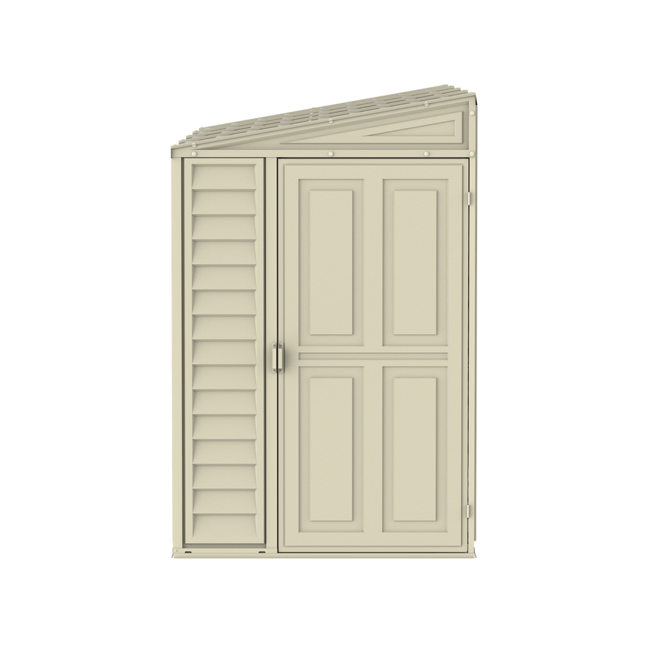 Duramax 4ft x 10ft Sidemate Vinyl Resin Outdoor Storage Shed With Foun ...