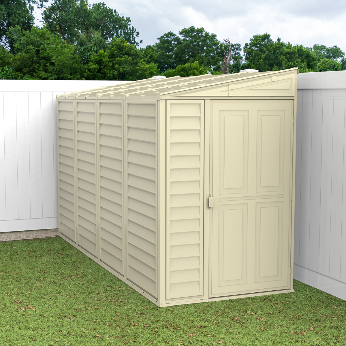 DuraMax 4x10 SideMate Plastic Vinyl Resin Outdoor Storage Shed 06725