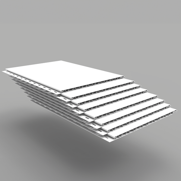 Duramax PVC Interlocking PVC Wall and Ceiling Panel - Bright White 16 ...