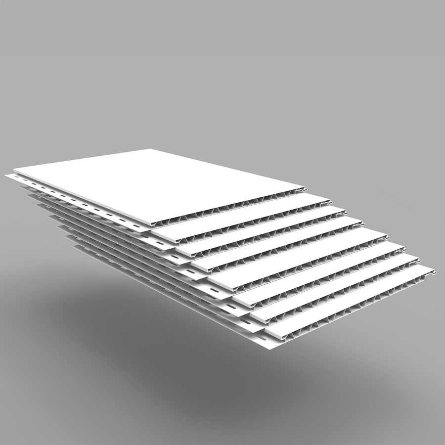 Duramax PVC Interlocking PVC Wall and Ceiling Panel - Bright White 16
