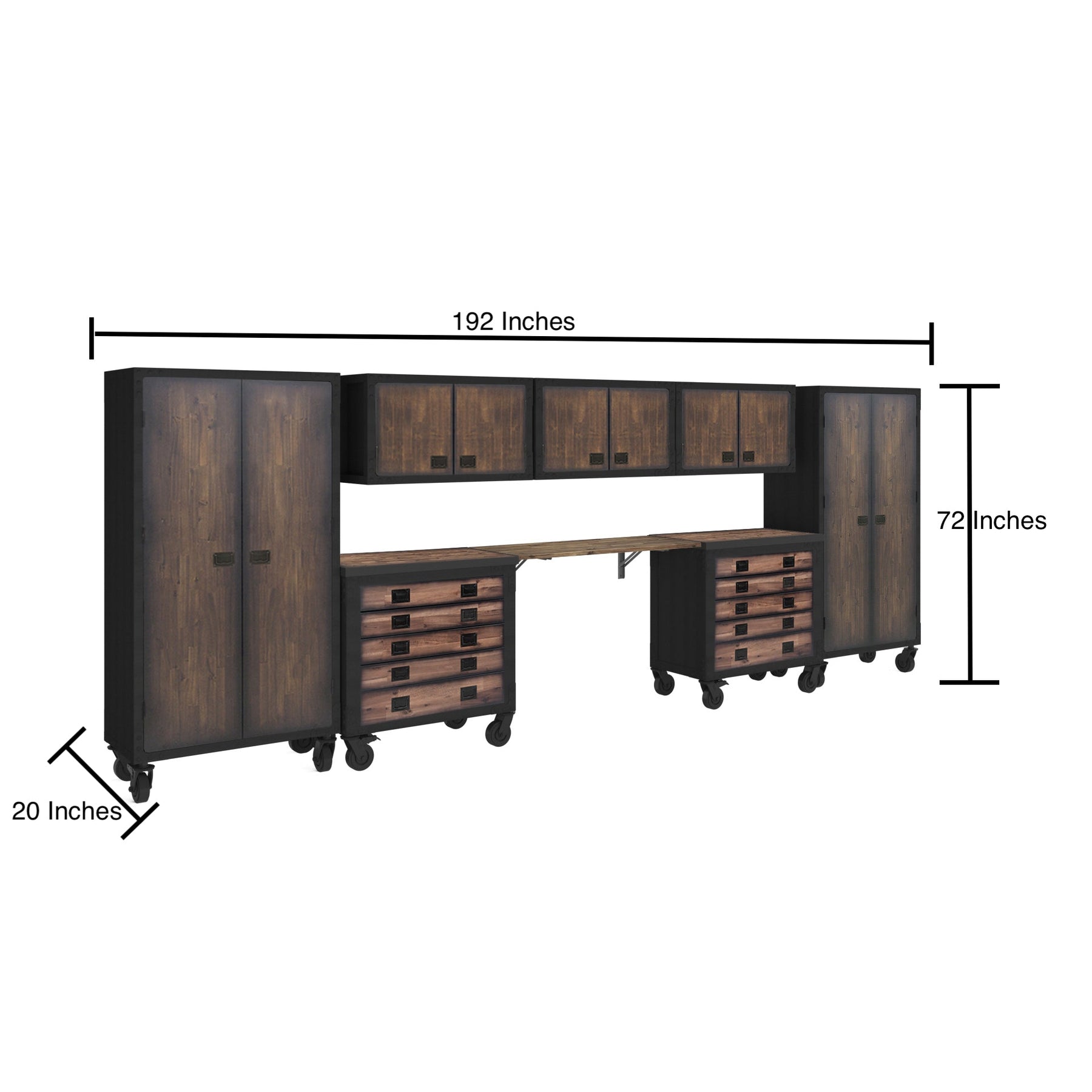 Duramax 8-Piece Garage Storage Combo Set with Tool Chests, Wall Cabine ...