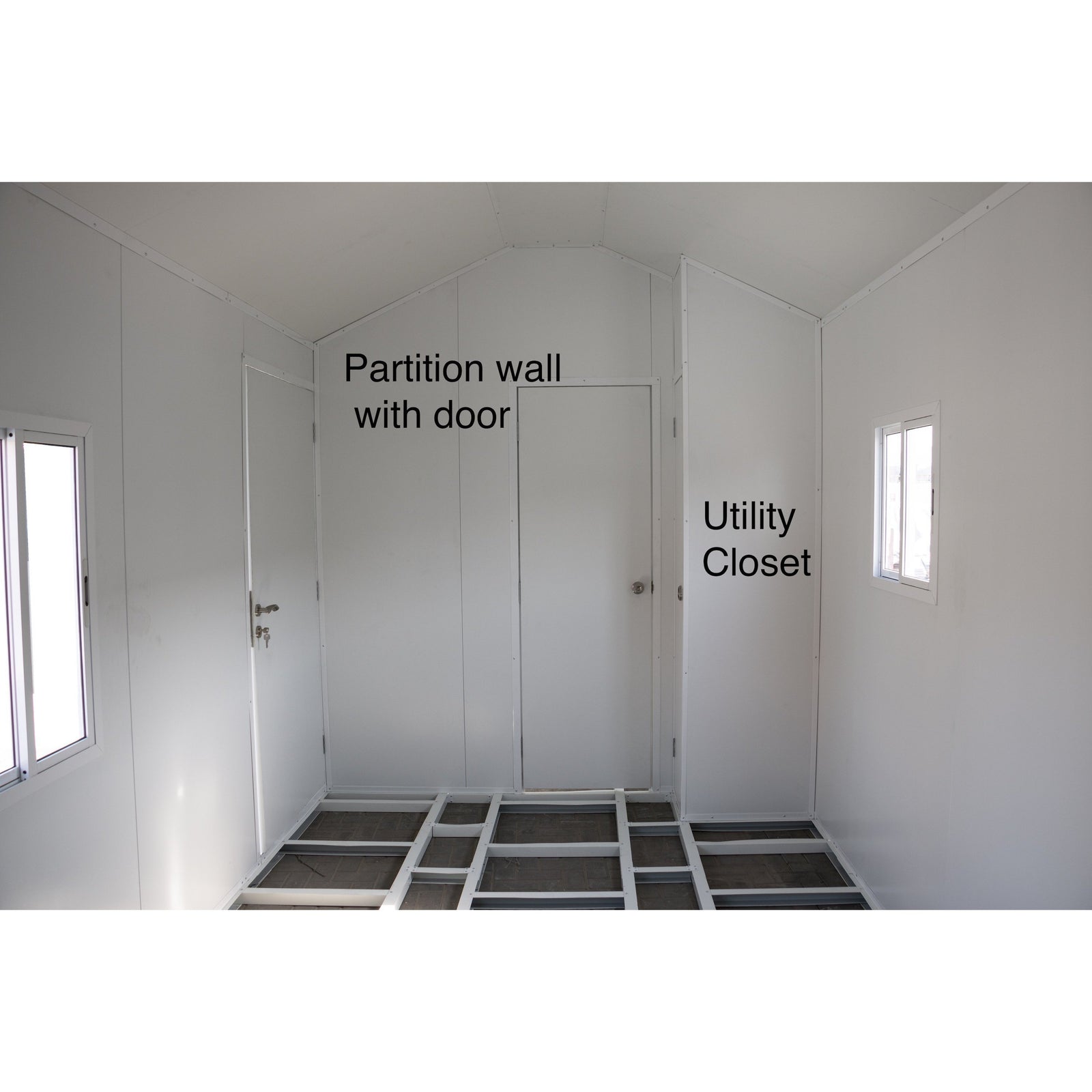 Room Partition Kit for 8.5' Wide Gable Roof Tiny House – Durasheds