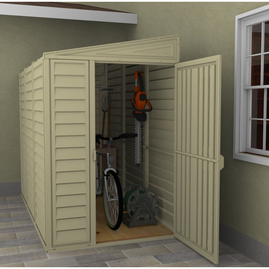 DuraMax 4x8 SideMate Plastic Vinyl Resin Outdoor Shed 06625
