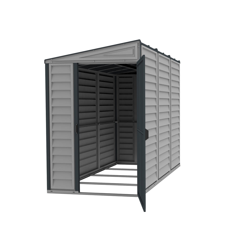 Duramax 4ft x 8ft Sidemate PLUS Vinyl Resin Outdoor Storage Shed With ...