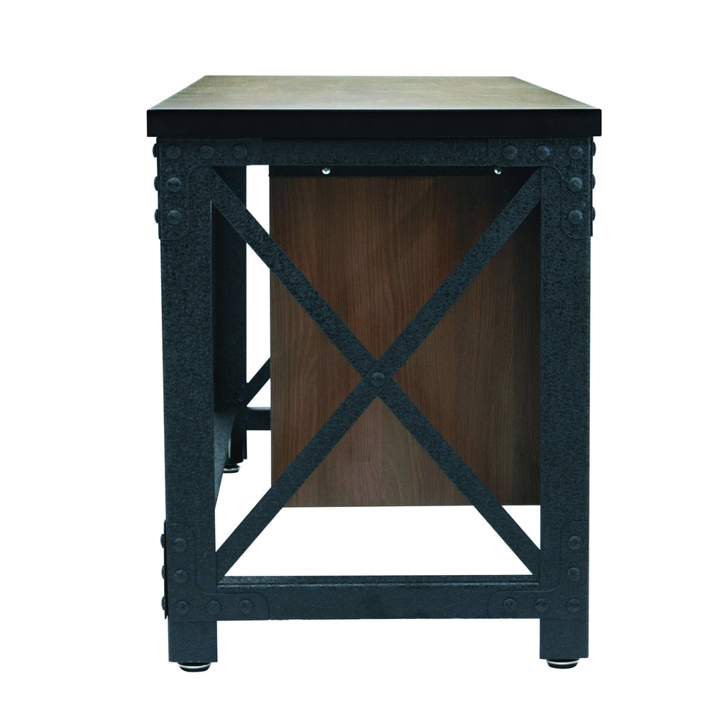 Duramax Jackson 62" Industrial Metal & Wood Desk with Drawers – Durasheds