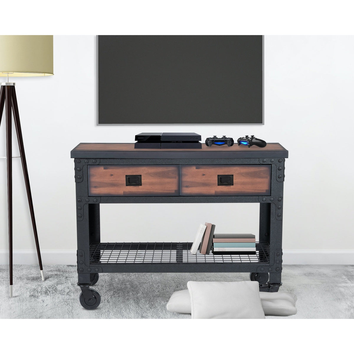 Duramax 2-Drawer Rolling Workbench 48 Inch x 24 Inch for Home, Garage ...